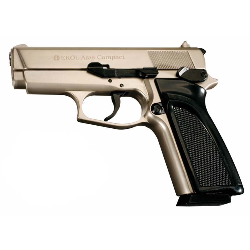 EKOL ARAS COMPACT SATIN 9mm Πιστόλι αντίγραφο starter pistol-ισχυρού κρότου Σηματοδοσίας ...