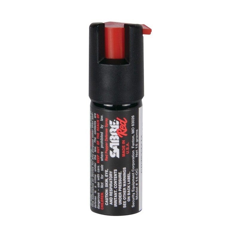 Pepper Spray Sabre Red Maximum Strength Refill SPKCR-14-US-02 Black ...