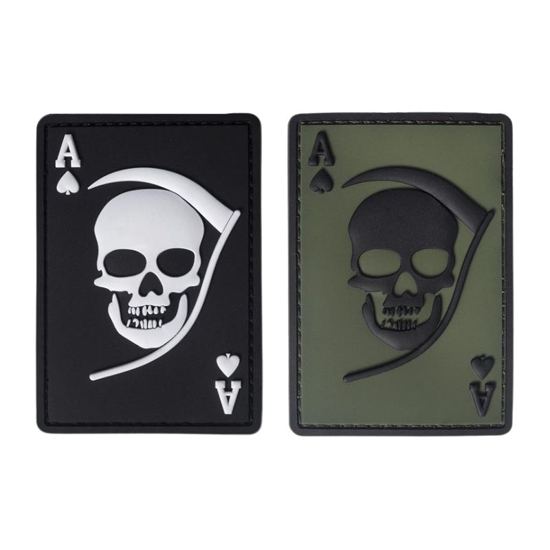 Σήμα PVC-3D Death Ace με Velcro (σε 2 Χρώματα) της SURVIVORS - SECURELAND
